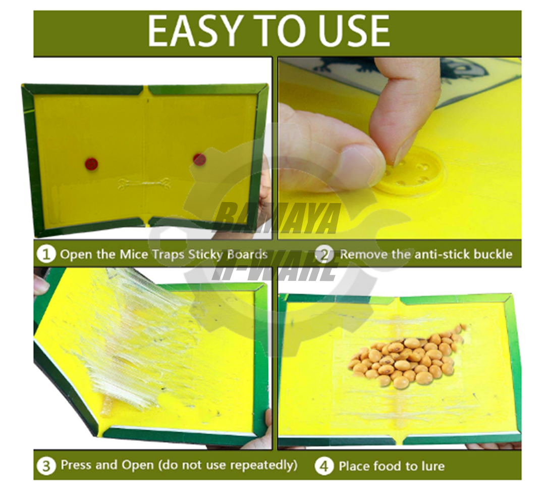 Green Mouse Catcher Trap Box. Super Sticky Trap Box For Rats. Rat Glue ...