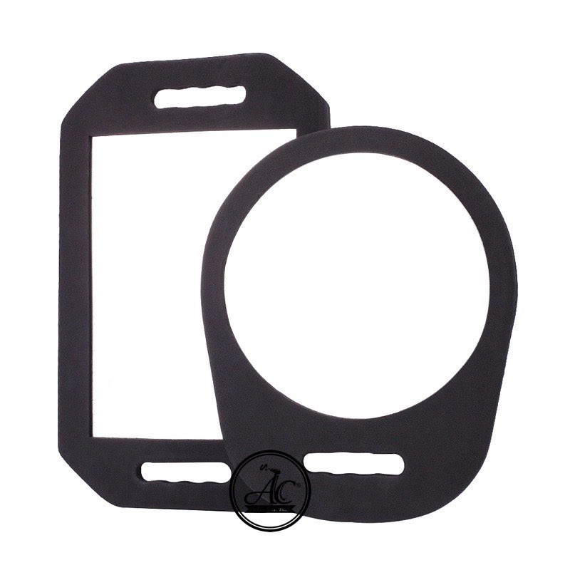 Salon Sponge Mirror Rectangle Round Shockproof Barber Rear View ...
