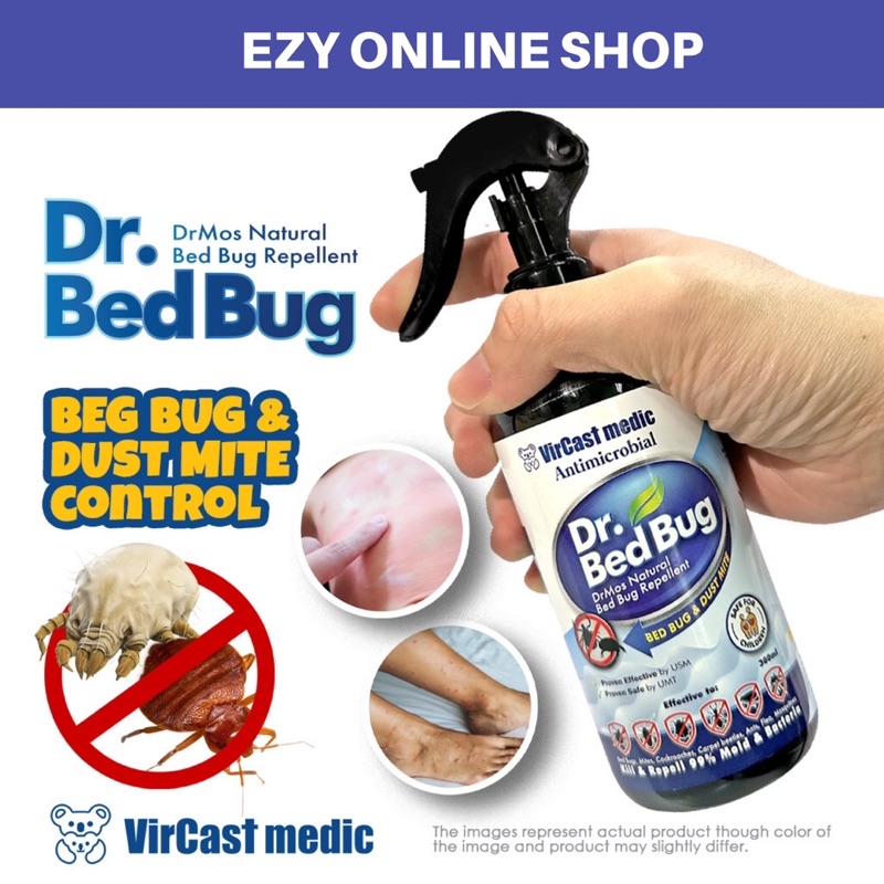 Vircast Medic Dr Bed Bug Natural Repellent Spray 300ml / 100ml 除螨虫喷雾 ...