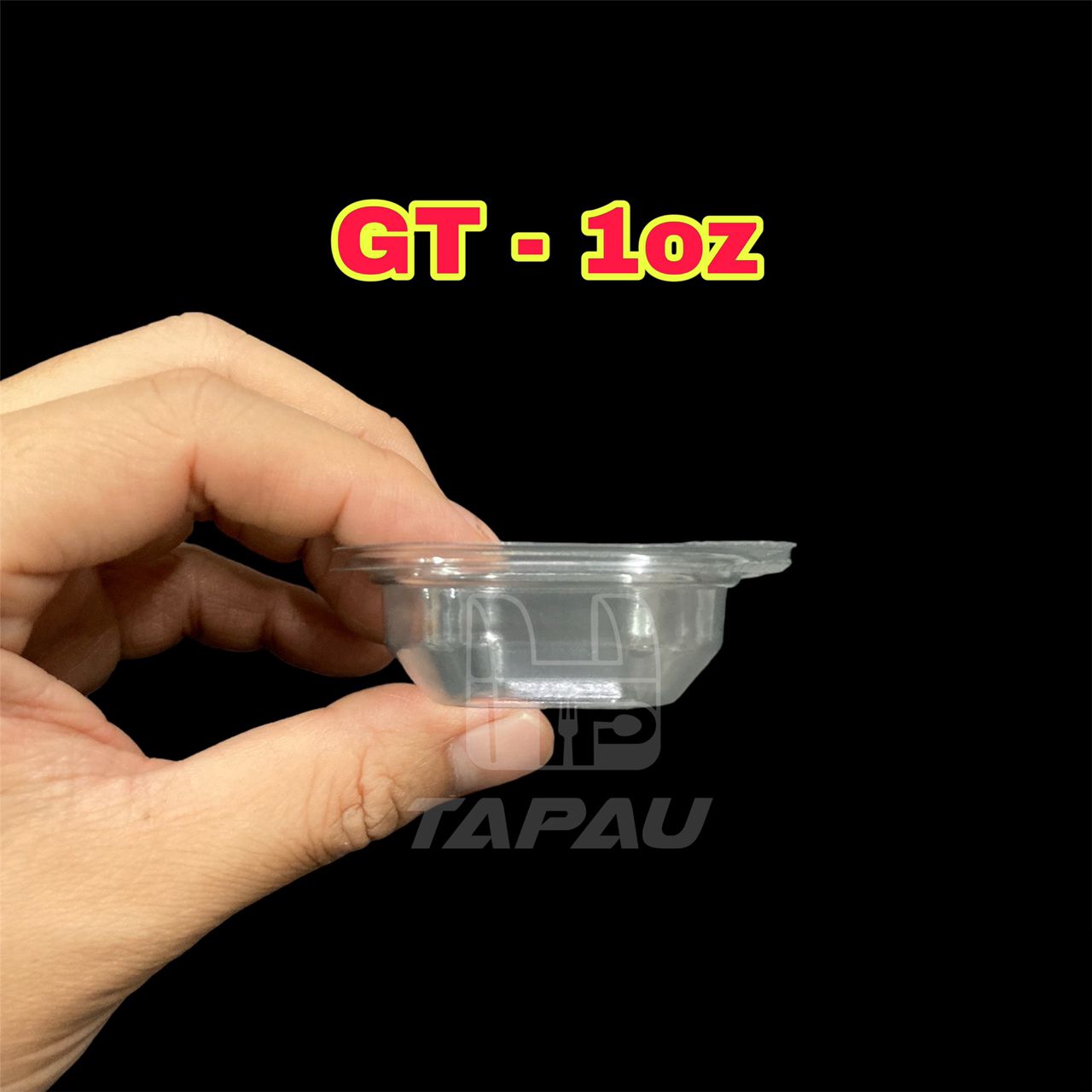 TAPAU - GC GT - 1OZ 1oz Plastic Container With Lid / Sauce Container ...