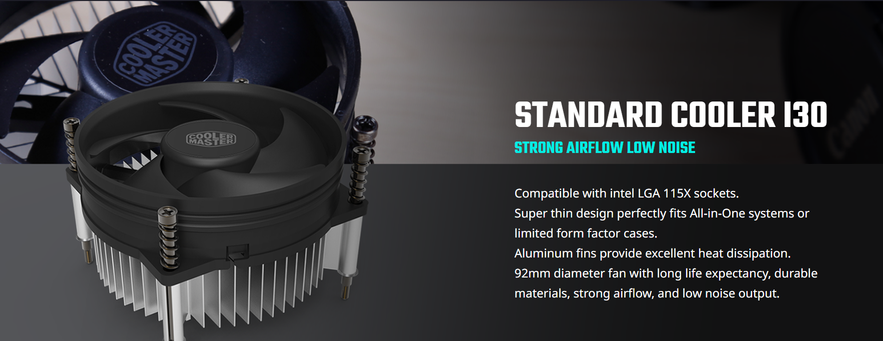 Cooler Master i30 / i50 CPU Cooler For Intel Socket LGA1700 LGA1200 ...