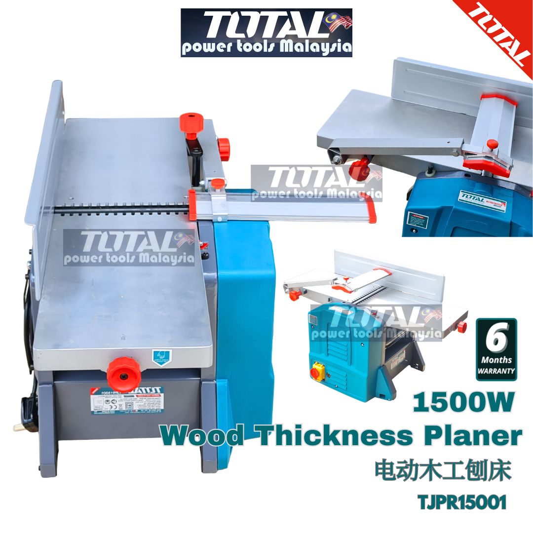 TOTAL Electric 8'' Bench Top 1500W wood thickness planer Jointer/Planer ...