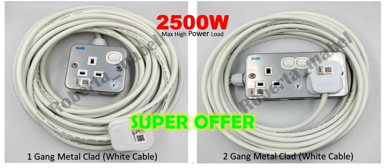 Heavy Duty Extension Metal Clad Extension Trailing Socket Extension ... Heavy Duty Extension Metal Clad Extension Trailing Socket Extension ...
