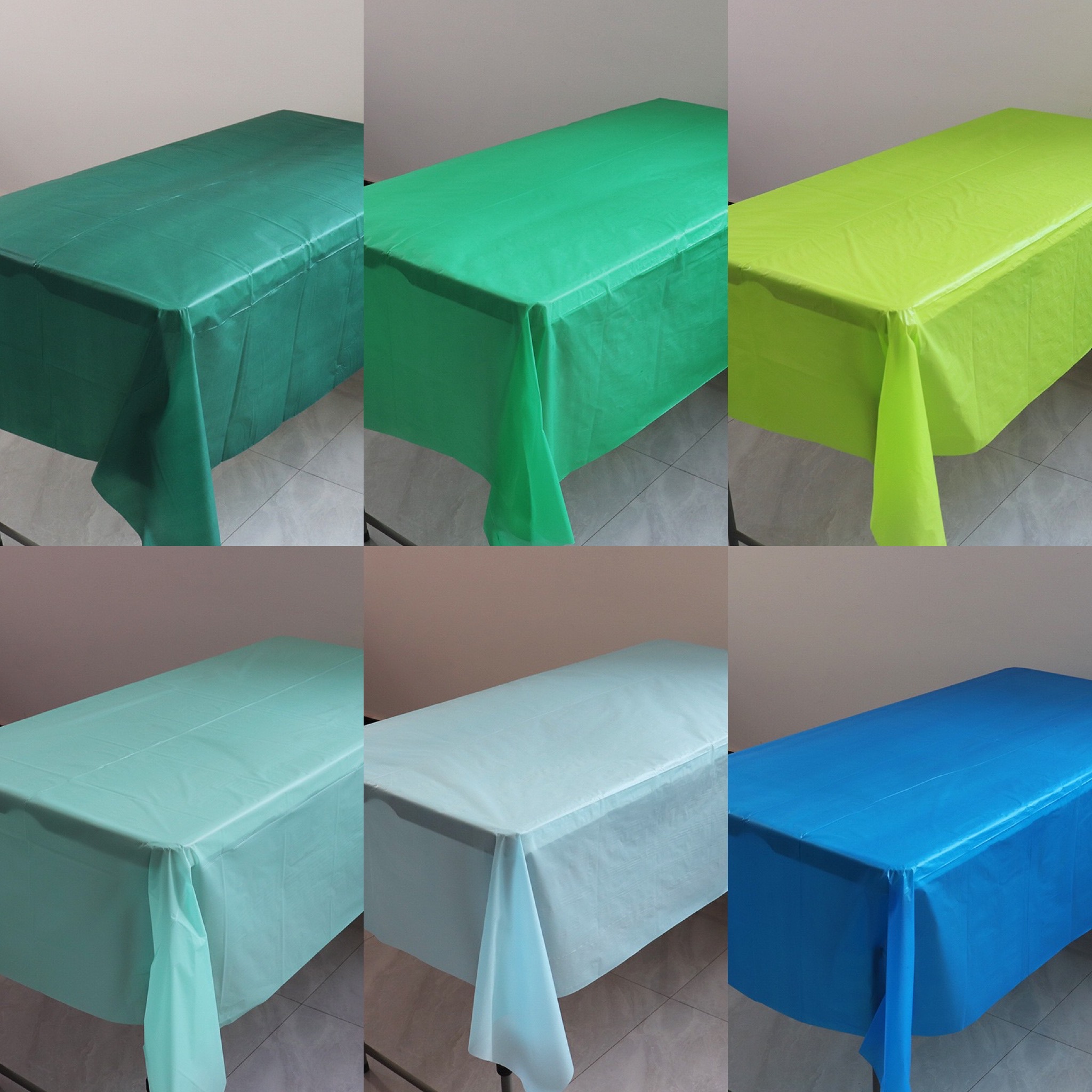 🔥Ready Stock🔥Table Cover Birthday Party Plastic Cover Disposable 137cm ...