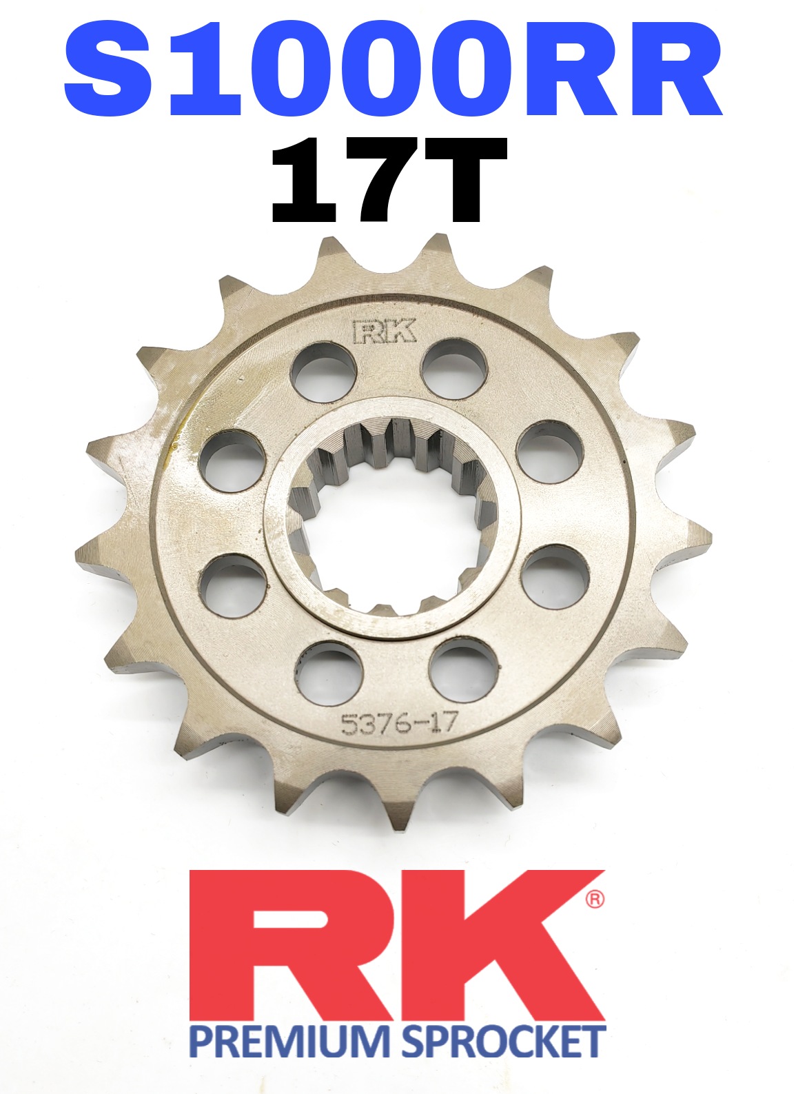 RK Sprocket Set BMW S1000RR RK525 ZXW-XWRing Rivet Black / Blue Chain ...