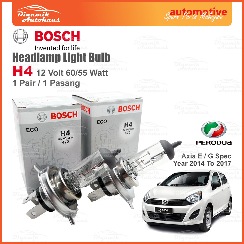 Perodua Axia E G Spec Year 2014 To 2017 Car Headlamp Halogen Head Light ...