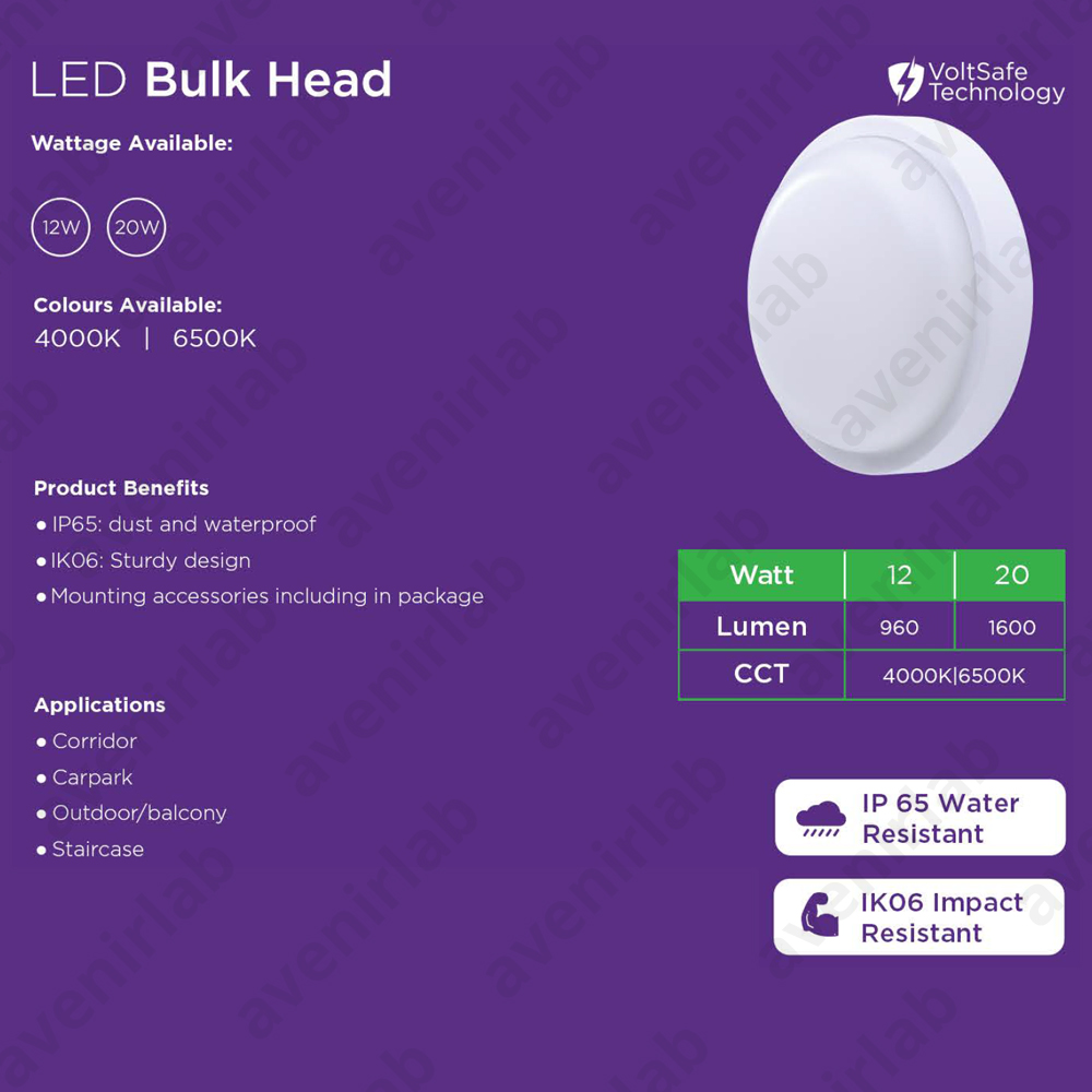 ECOLINK Bulkhead Light Outdoor IP65 Weatherproof Waterproof Surface ...
