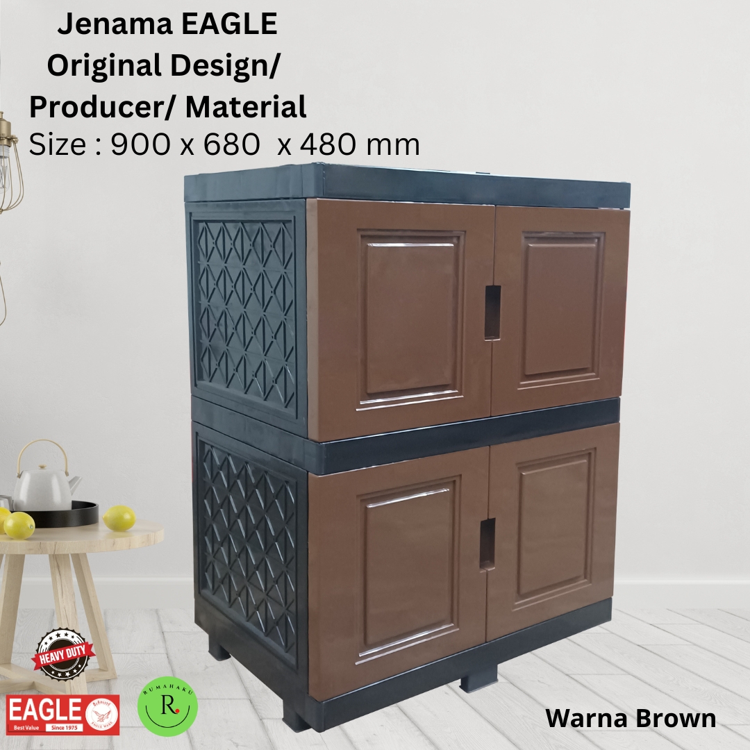 RumahAku {BESAR} Plastic Storage Cabinet/Wardrobe/Almari Baju/Almari ...
