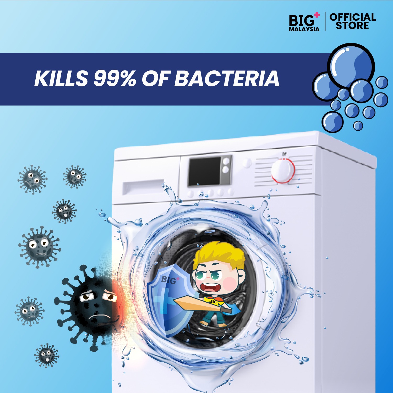 BIG+ Plus Active Clean Washer Cleaner-12 Tablets -Pembersih Mesin Basuh ...