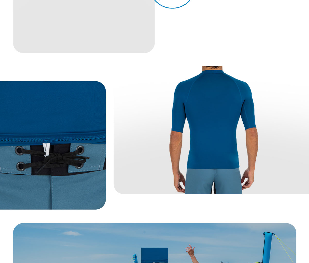 Olaian Decathlon UPF 50+ Men Water Sports Shirt UV Protection Surfing ...