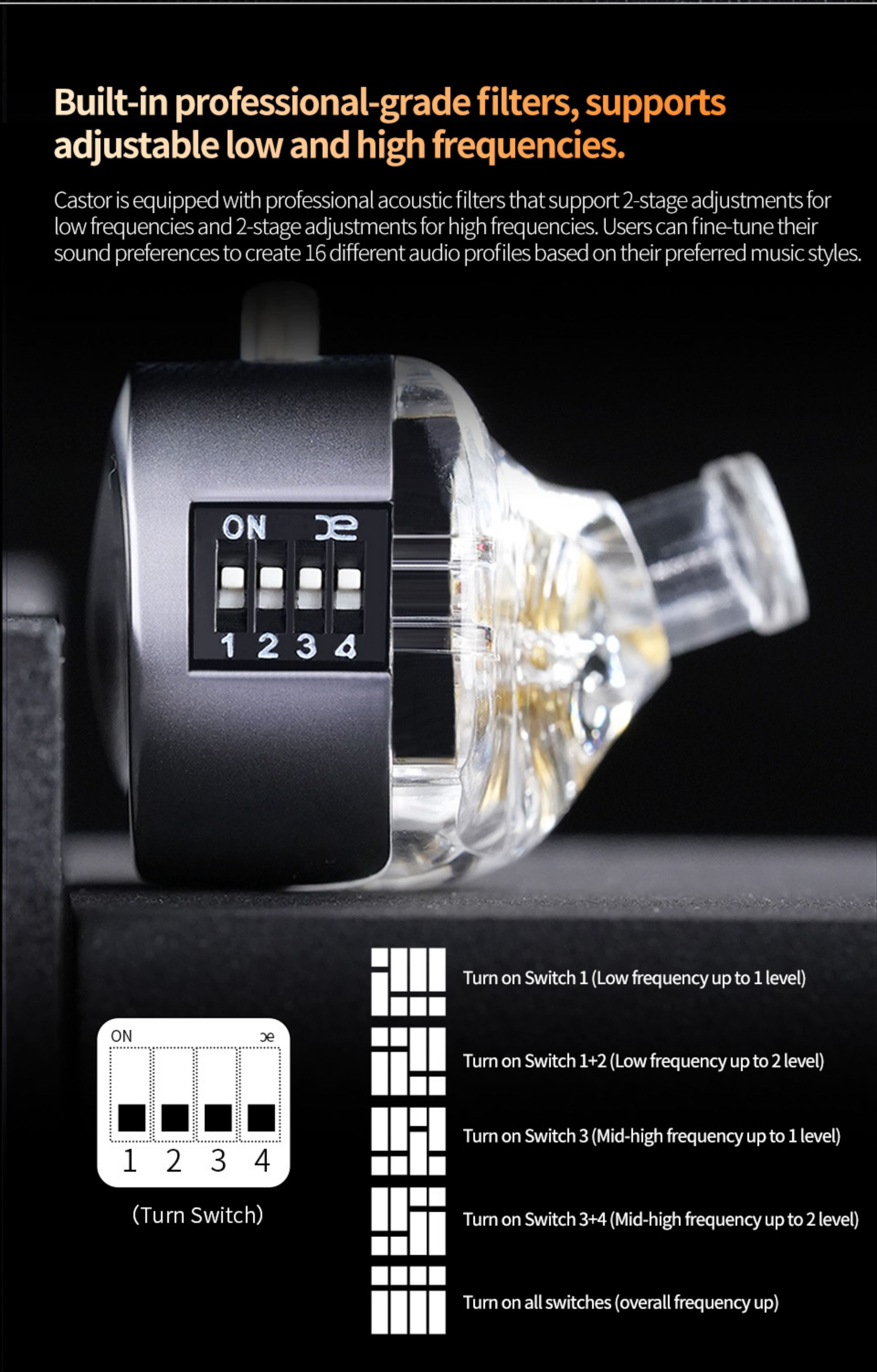 KZ Castor - Tunable Sound Dual Dynamic Driver Hifi In-ear Earphone ...