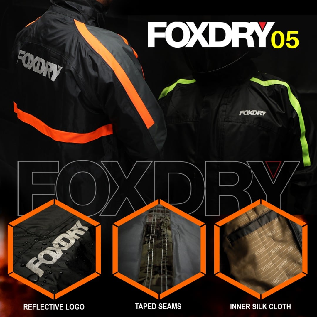 FOXDRY 05 V2 Raincoat Baju Hujan Motorcycle Rainsuit Rain Coat Bike ...