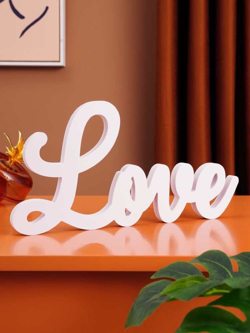 Table Love Home Decor Wall Decor Alphabet Letter Box Huruf HiasanWall ...