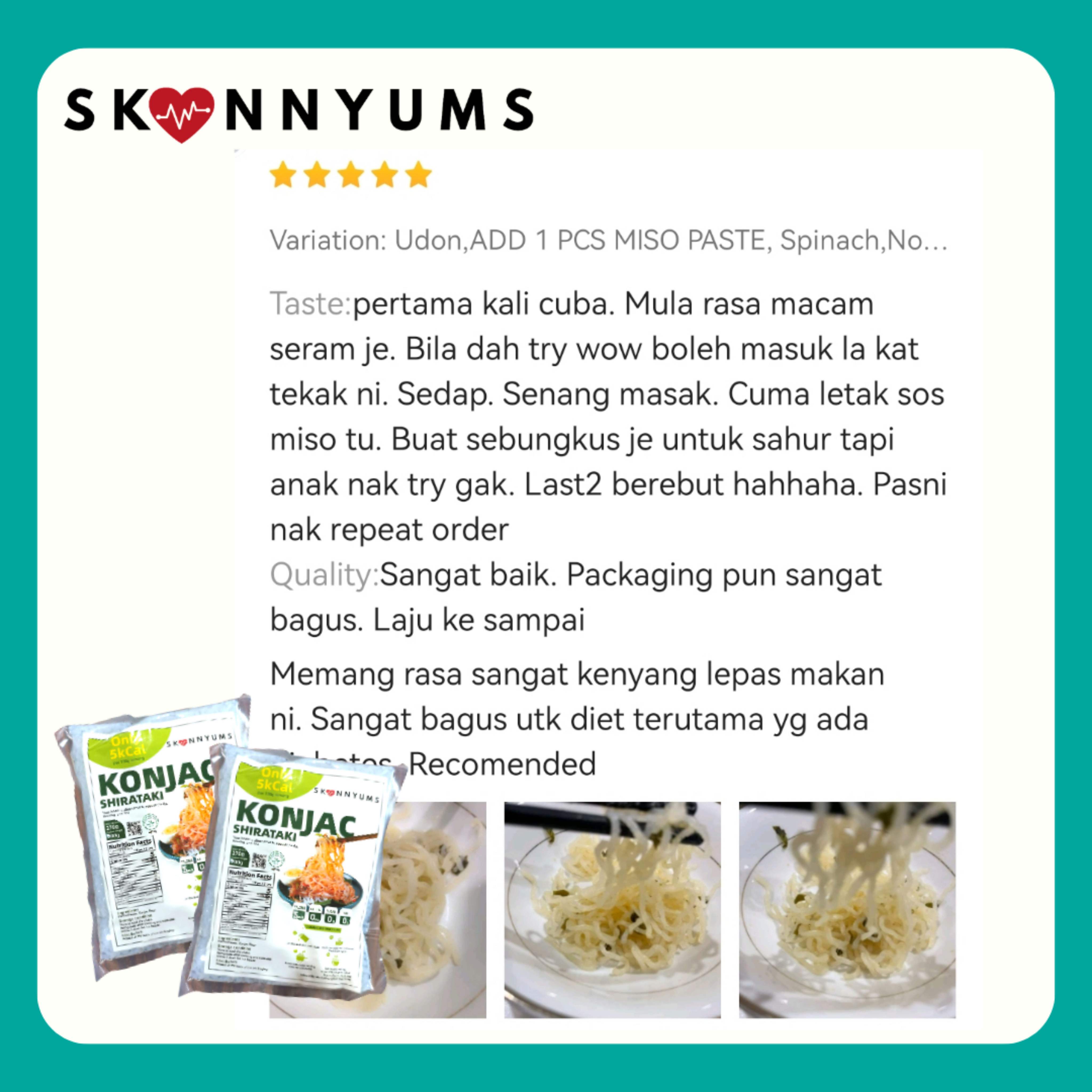SKINNY KONJAC Noodles Shirataki Noodles Mee Konjac Rice Mi Konjac Nasi ...