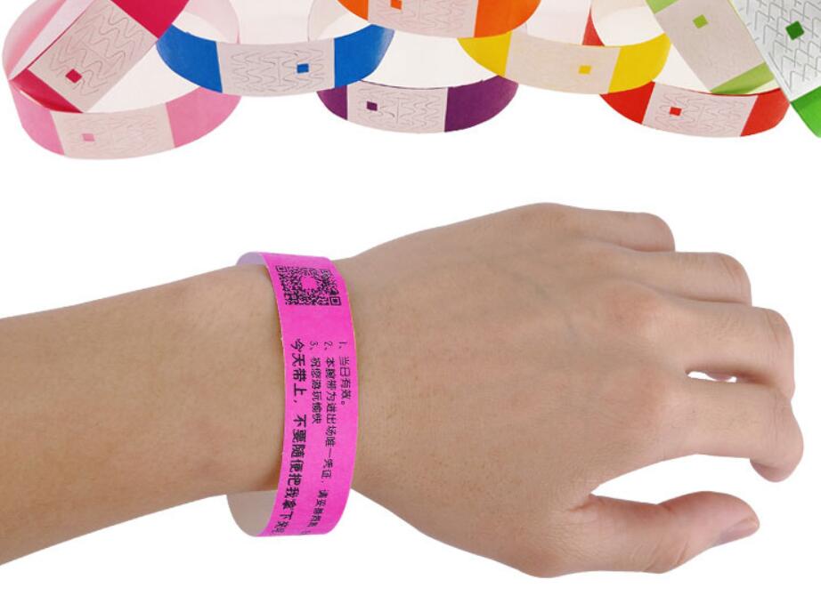 🔥readyStock🔥 100PCS Waterproof TYVEK Paper Wristbands Gelang Tangan ...