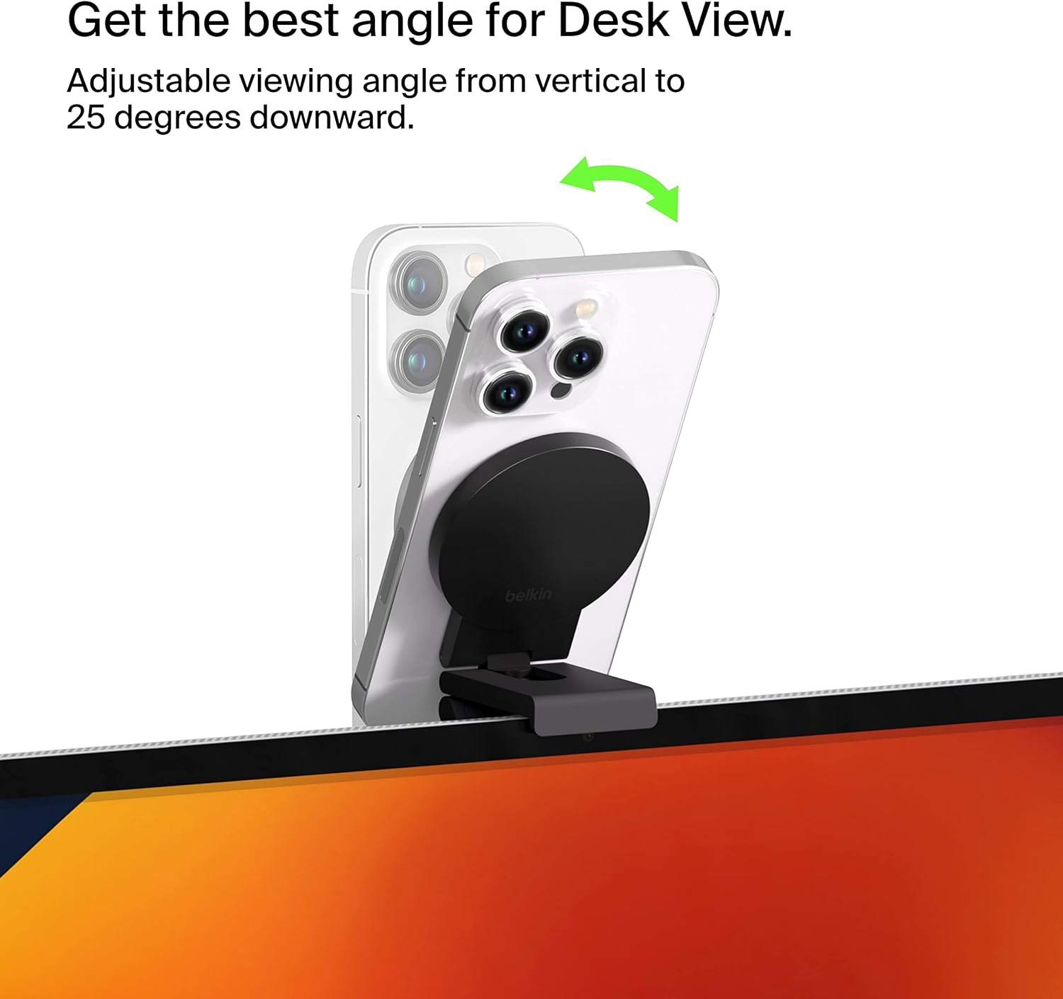 Belkin MMA007btGY iPhone Mount with MagSafe for Mac Desktop, MacBook ...