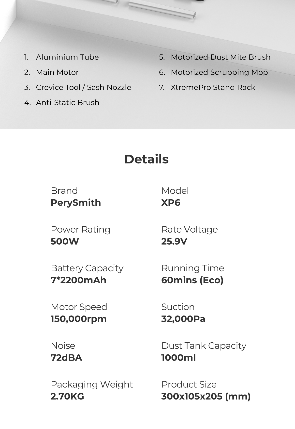 PerySmith Cordless Vacuum Cleaner Xtreme Pro Series XP6 | Shopee Malaysia