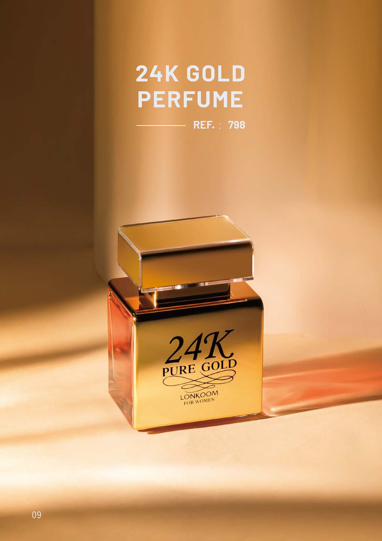 LONKOOM 24K Gold Perfume EAU DE PARFUM 100ml Minyak Wangi EDP Tahan ...