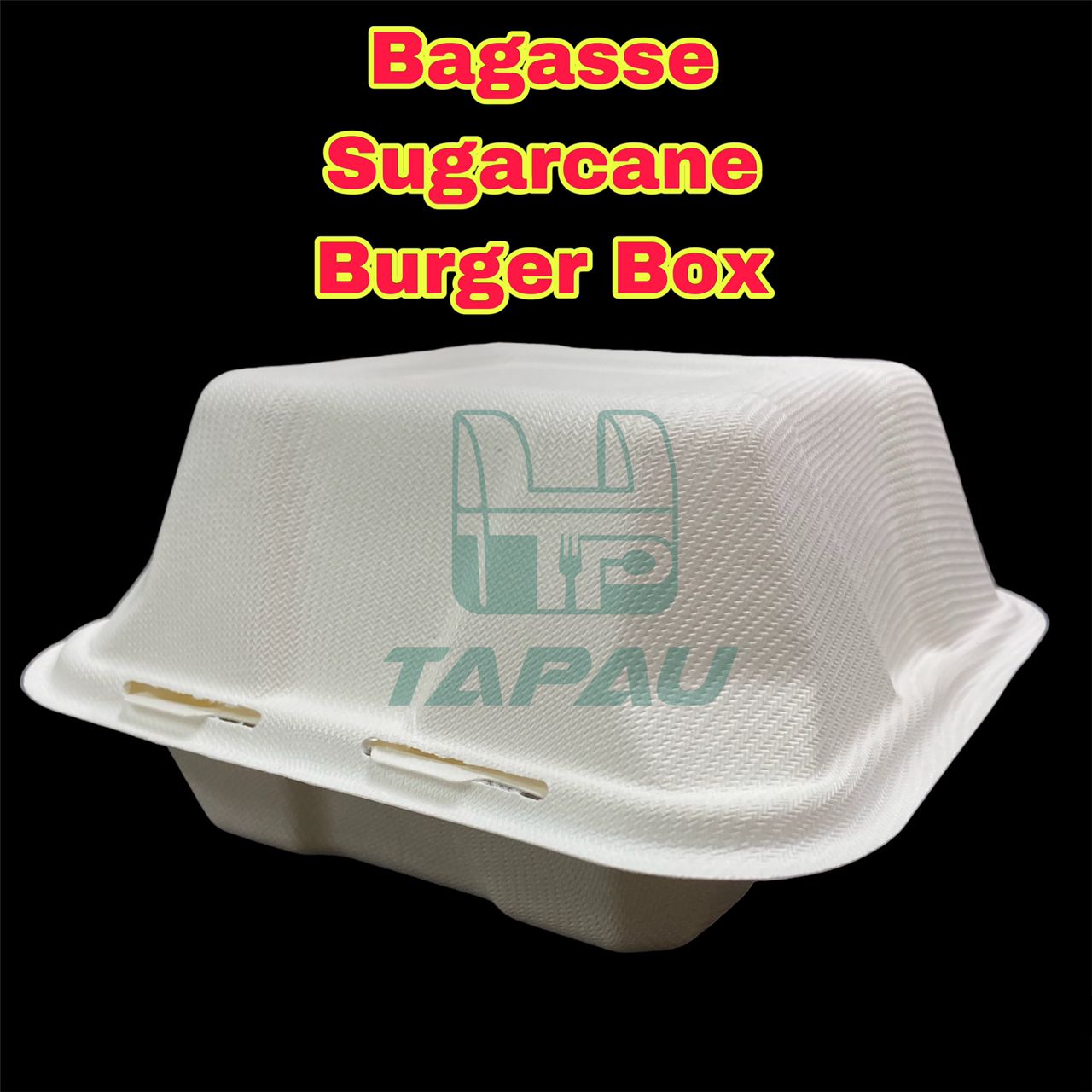 TAPAU002 - TG200 Biodegradable Burger Box 50pcs± Bio Cake Box / Cup Cake Box / Medium Size ...