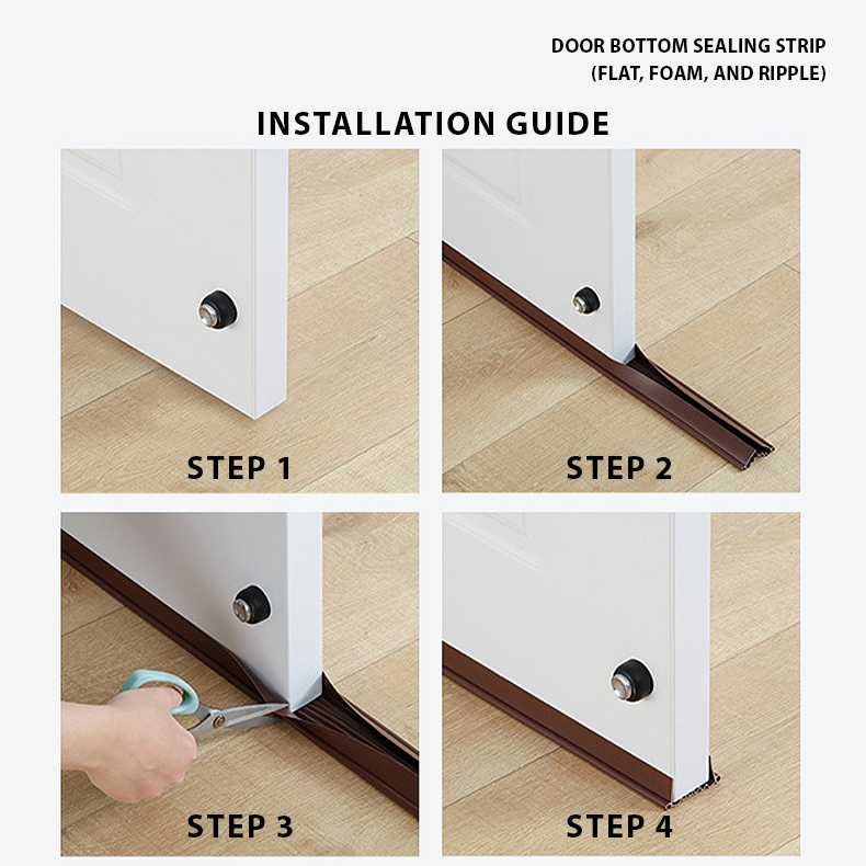 BEST4U Door Seal | Door Strip Bottom Seal | Sound Proof Dust Proof Anti ...