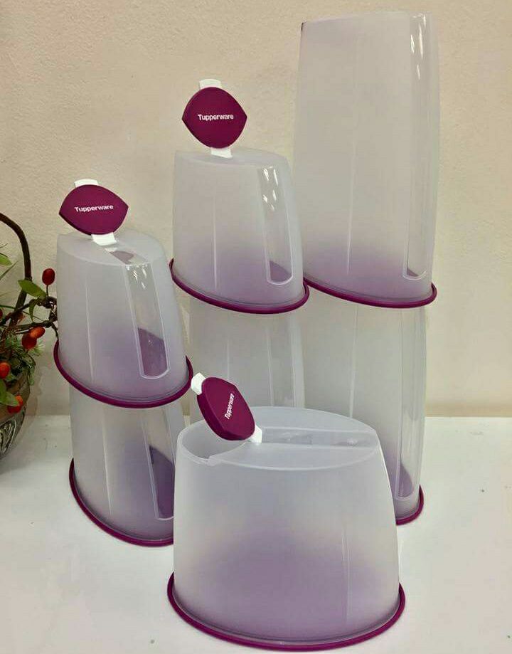 Tupperware Level Multi Purpose Dispenser 2.5L/ 1.6L/ 1.2L (Dry Food ...