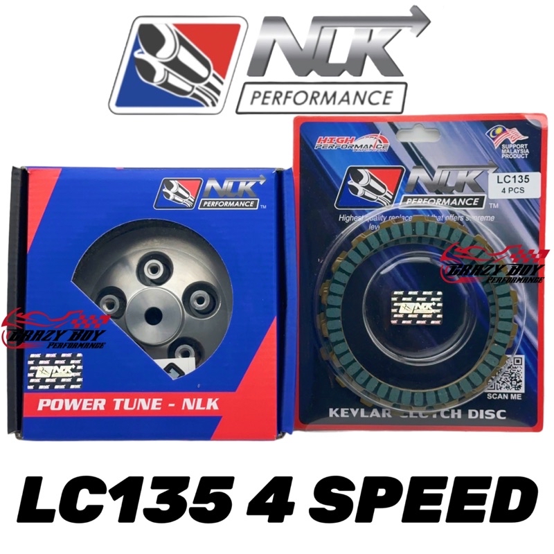 NLK PERFORMANCE HYPER CLUTCH FULL SET Y15ZR LC135 4S LC135 5S RS150 RSX SRL115 FI HYPERCLUTCH ...