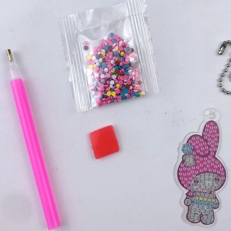 DIAMOND DIY Key Chain Sticker Card Kad DIY Art Craft Budak Kids Guka ...