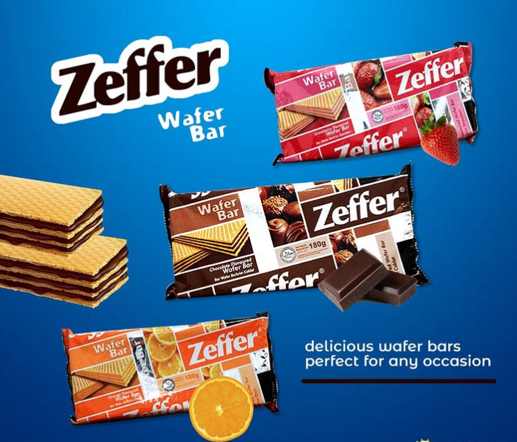120g Zeffer Wafer Bar [Chocolate / Strawberry / Milk / Orange][OmyFood ...