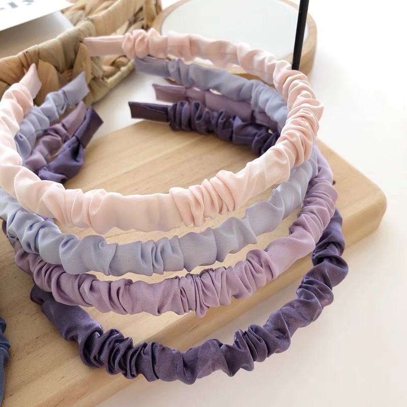 Silk Head band headbands hair bands hair accessories colourful korea ...