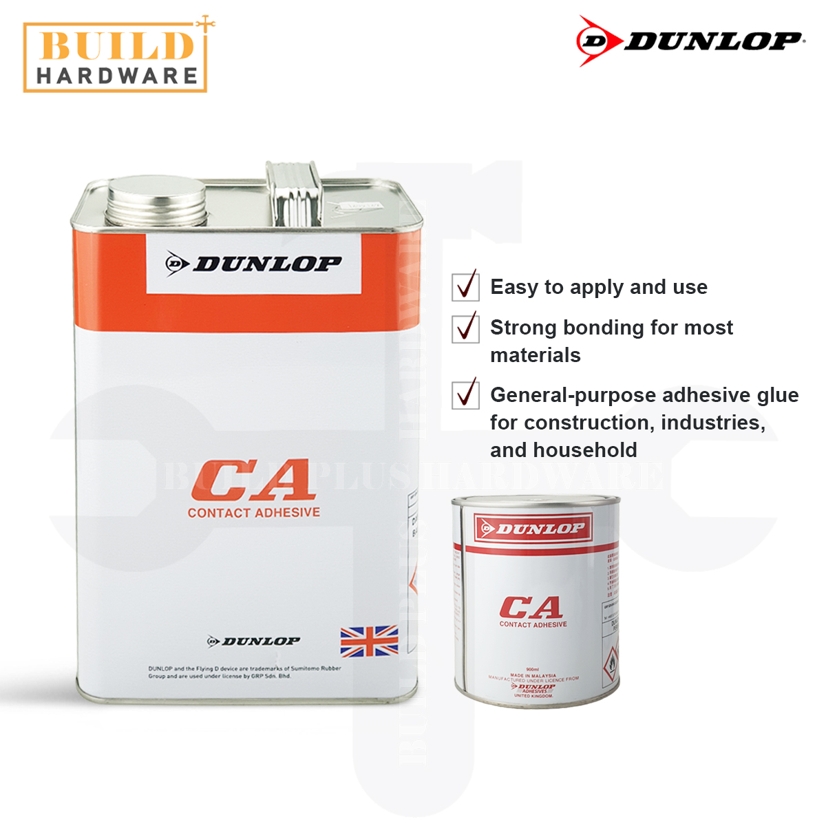 DUNLOP 3L GP/CA/LP General Purpose / Laminated Plastics Adhesive Contact Adhesive Glue 3 Litre ...
