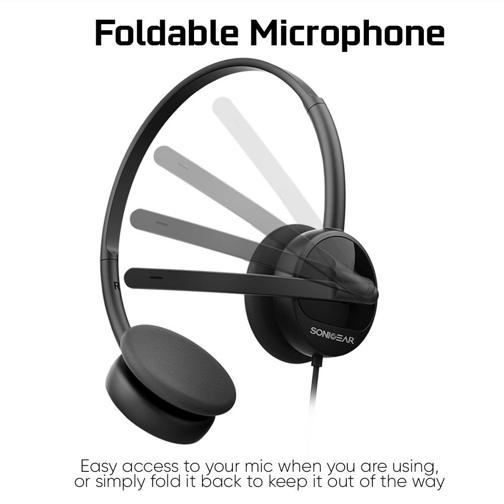 SonicGear Xenon 1 & 3 Series Stereo Wired Headphone with Microphone ...