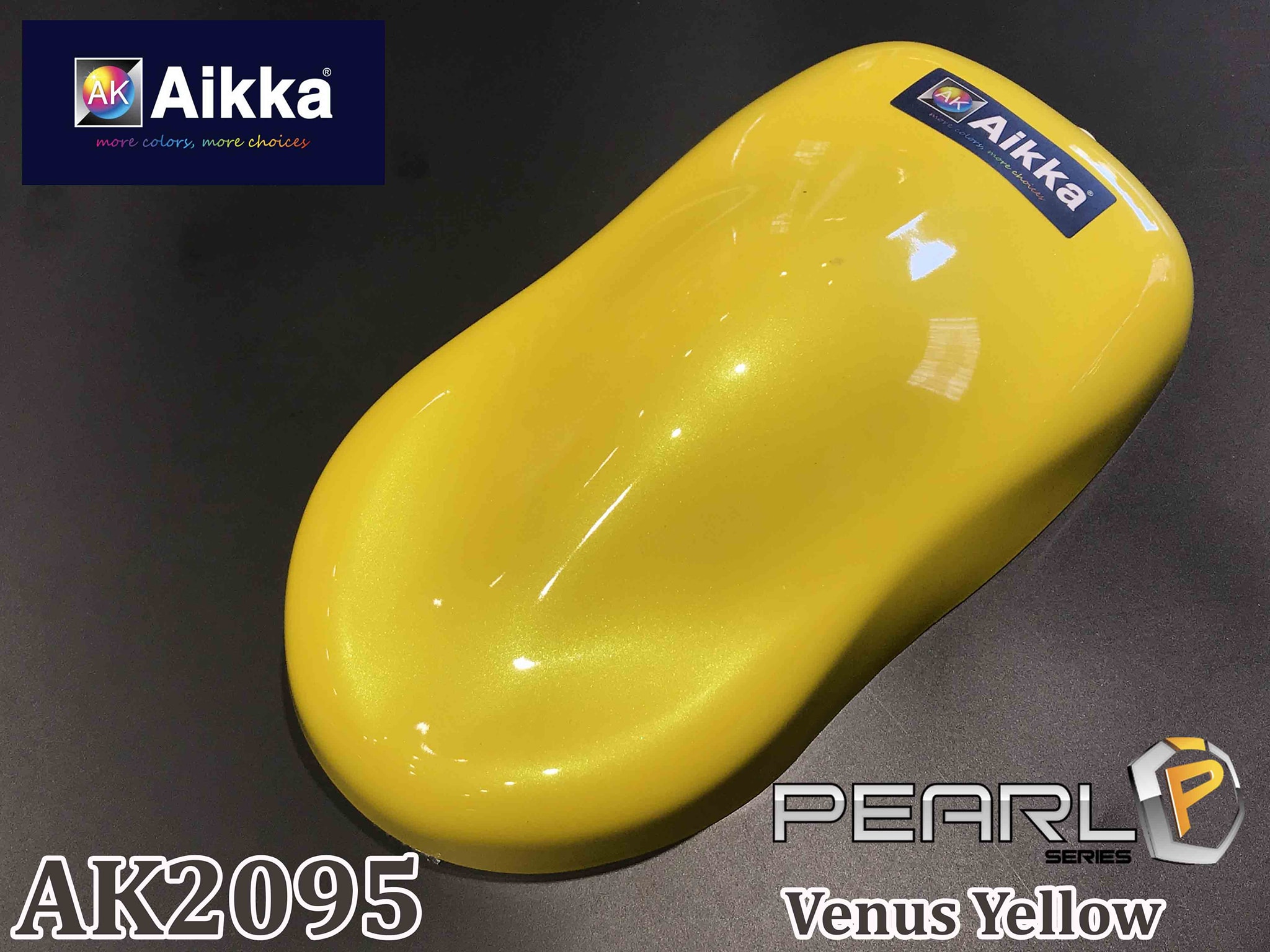 2K Paint 【 AIKKA AK2095 Venus Yellow 】 PEARL SERIES Color Car Motor ...
