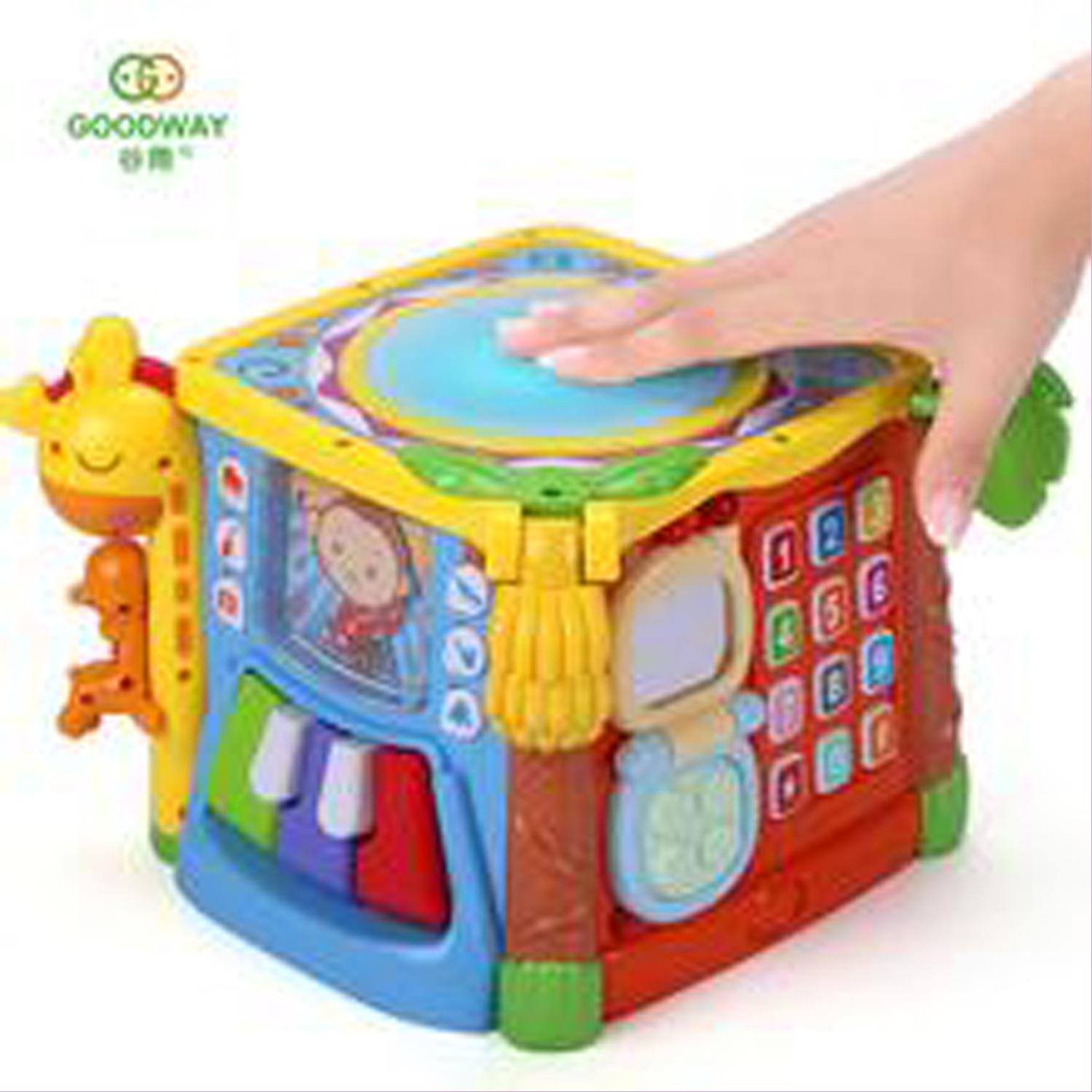 GOODWAY 12 in 1 Play and Learn Activity Cube Early Education Toy ...