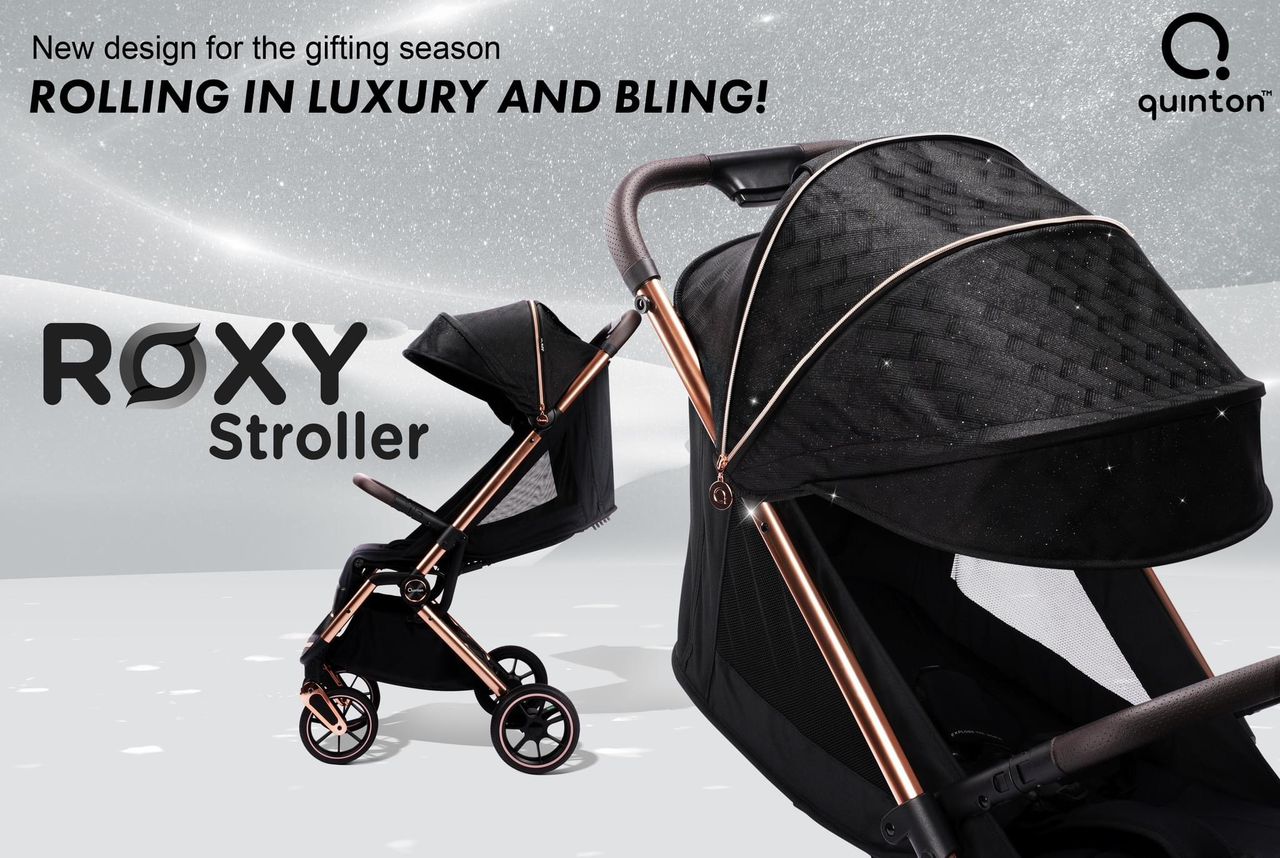 Quinton Roxy Auto Fold Compact / Cabin Size Stroller Newborn to 22kg ...