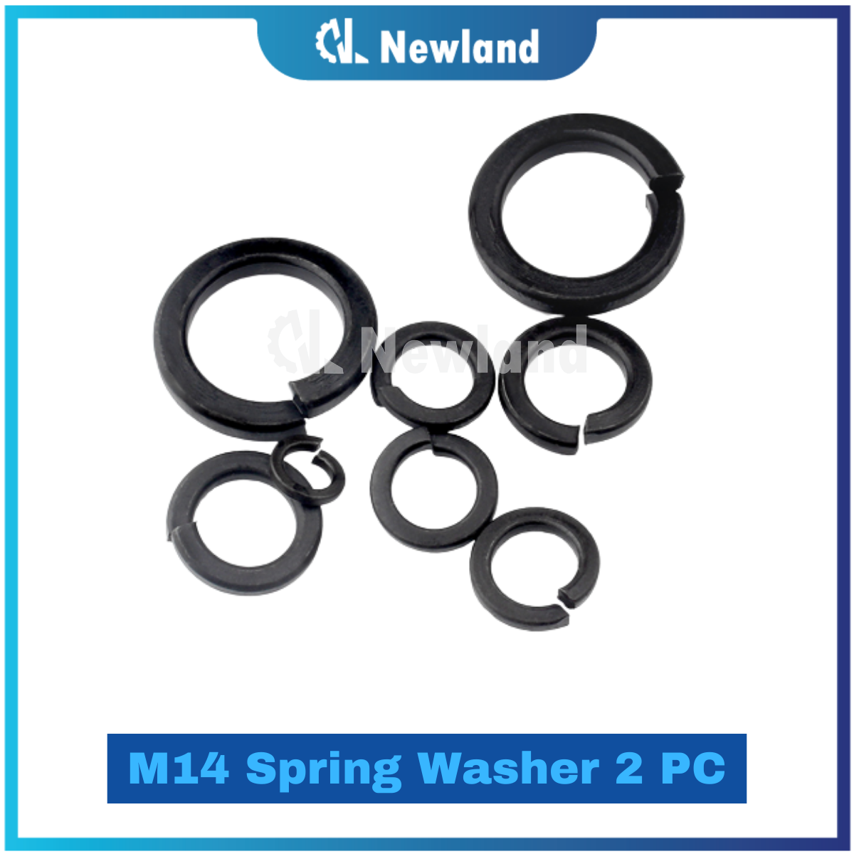 Newland M14 Fine Thread Bolt and Nuts / Plain Washer / Spring Washer ...