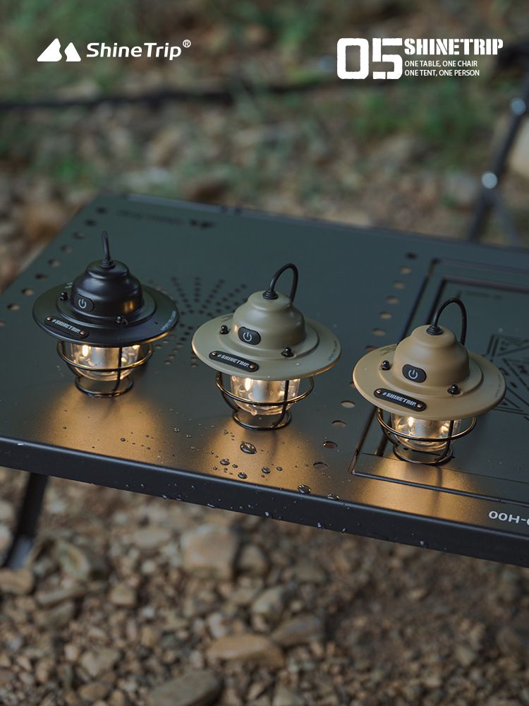 ShineTrip Mini Lantern Rechargeable Camping Retro Garden Tarp Light LED ...