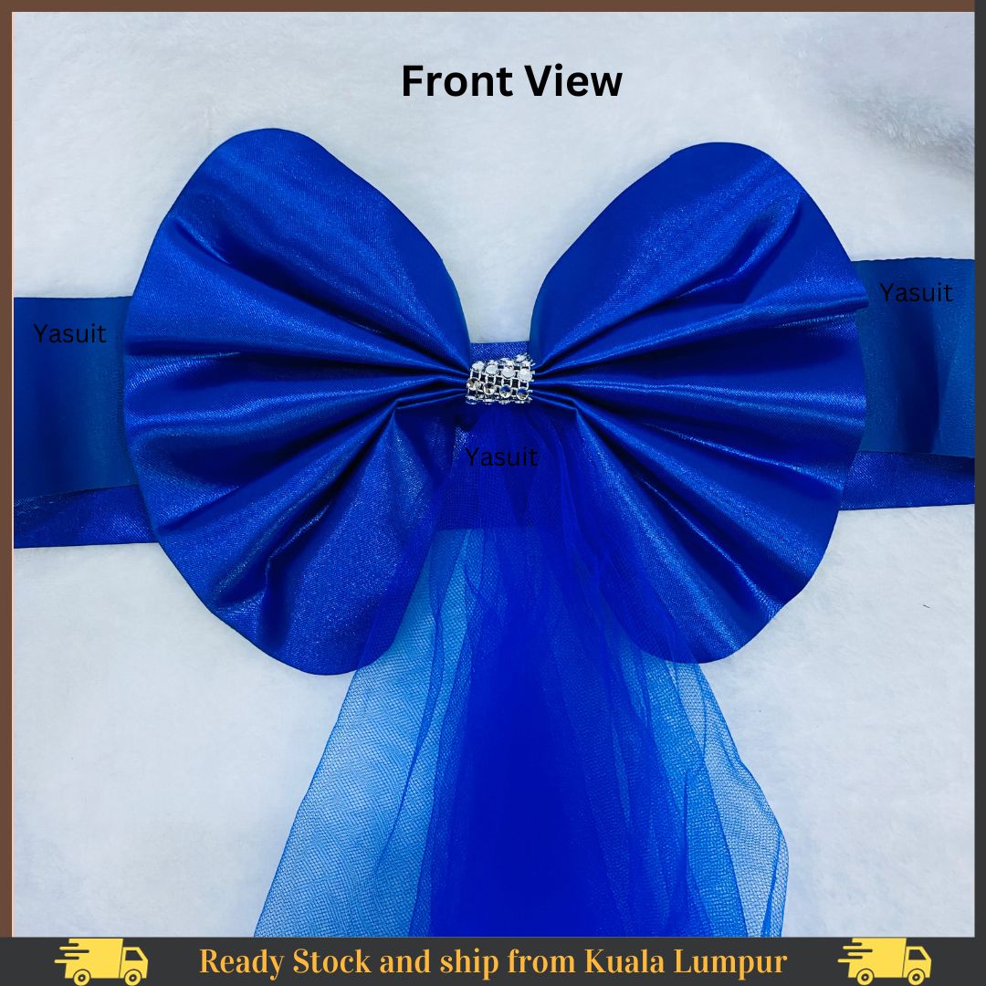 Premium Quality Back Chair Ribbon Banquet Wedding Event Function Reben ...