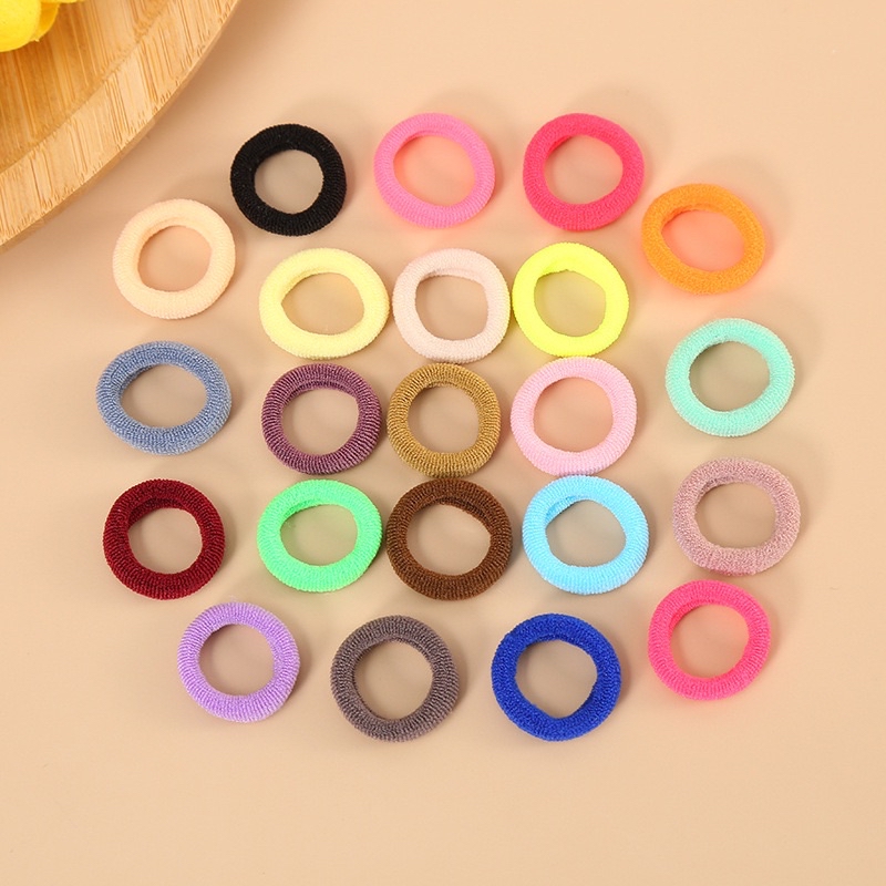 100pcs Colourful kid rubber High Elastic Small Rubber Getah Ikat Rambut ...