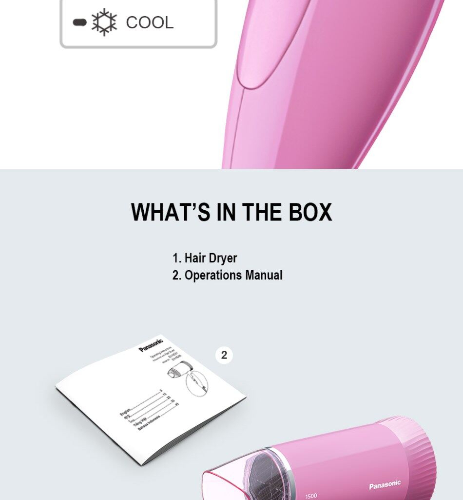 [𝐅𝐑𝐄𝐄 𝐃𝐄𝐋𝐈𝐕𝐄𝐑𝐘] PANASONIC EH-ND57 COMPACT HAIR DRYER (1500W) EH-ND57 ...