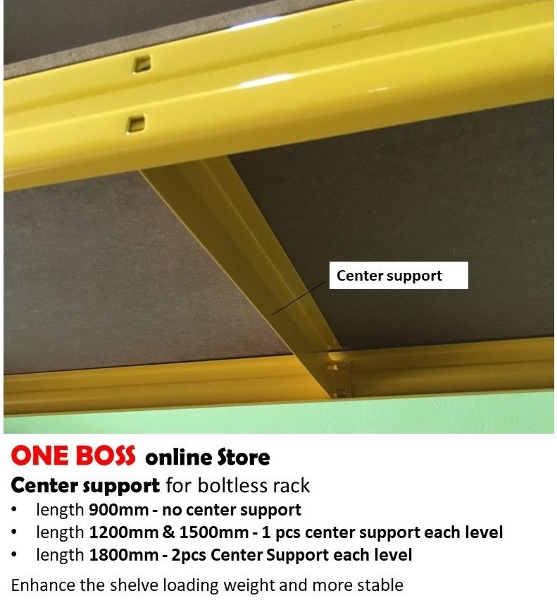 ONE BOSS 3 LEVELS YELLOW & BLUE BOLTLESS RACK HOME STORAGE WAREHOUSE ...