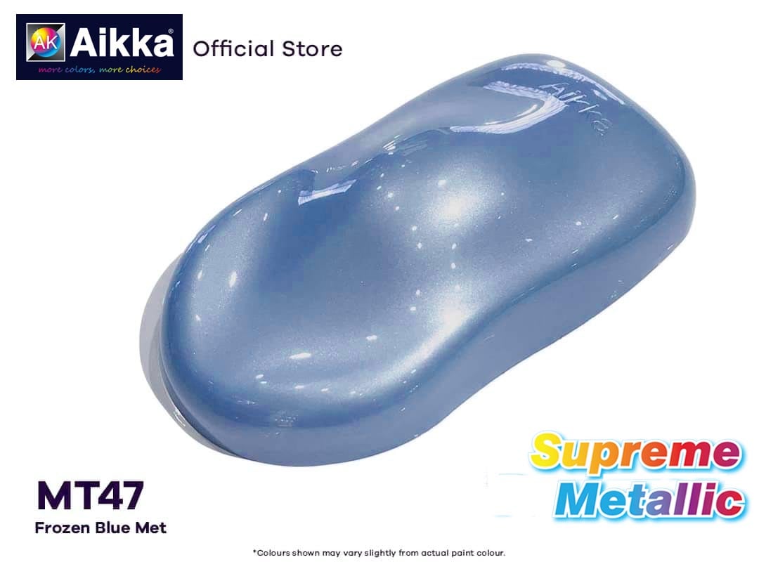 AIKKA MT47 Frozen Blue Met | Supreme Pearlized Metallic | Automotive 2K Car Paint Motor Aerosol ...