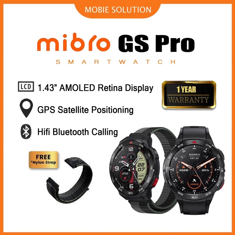 Xiaomi Mibro A1 / Mibro A2 Smartwatch HD Screen SpO2 Blood Oxygen Heart rate monitoring ...