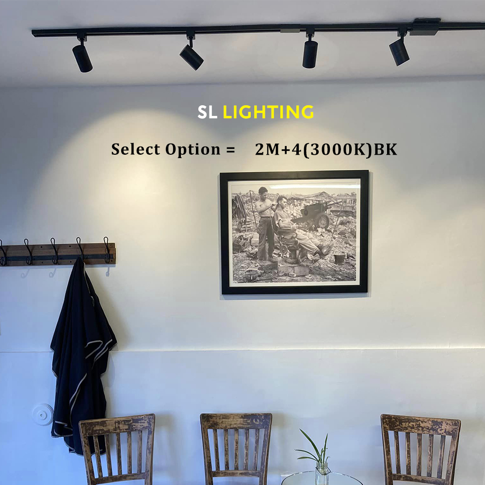 【SET LENGKAP 2 Meter】2 Meter LED Track Light Set 12W 20W Spotlight ...