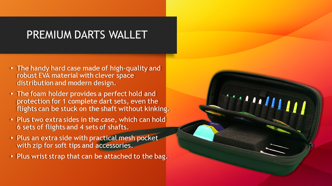 Premium Darts Wallet Dart Box Hard Case Dart Bag Dart Case Casing ...