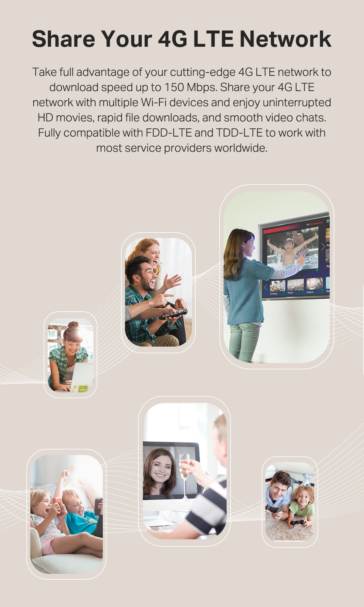 TP-Link UNLIMITED Mod Modem MR105 / MR100 N300 TL-MR105 4G LTE Wi-Fi ...