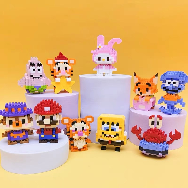 Building Block BRICKS Cute Cartoon Series Nano Block Mini Block Gift ...