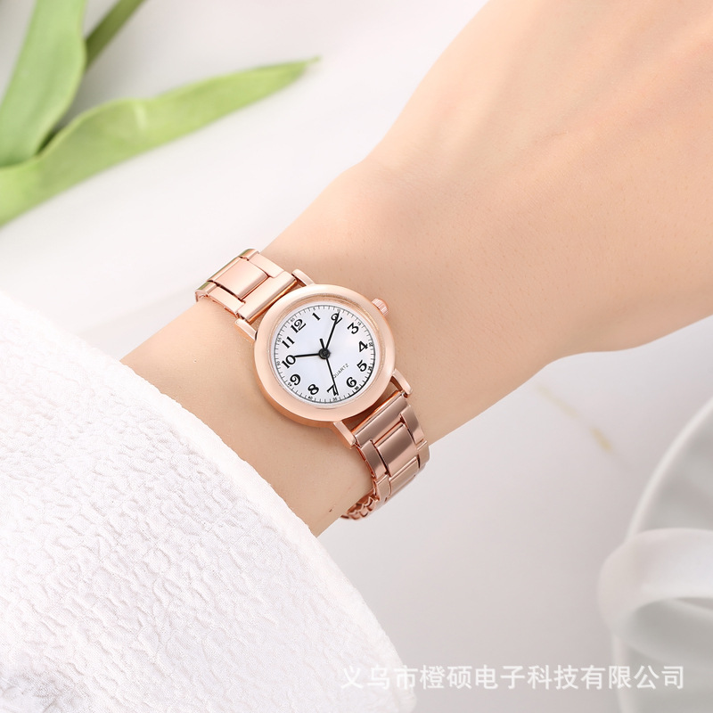 Jam Tangan Wanita Quartz Analog Women Stainless Steel Retro Watches ...