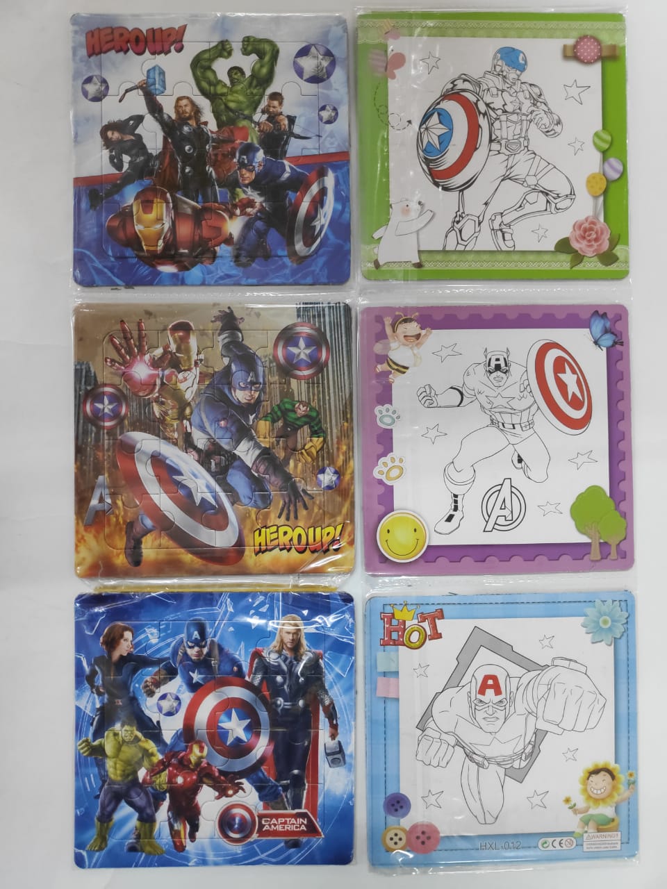 Puzzle With Coloring (14cm x 14cm) Toys Gift - 彩色拼图套装（14厘米 x 14厘米 ...