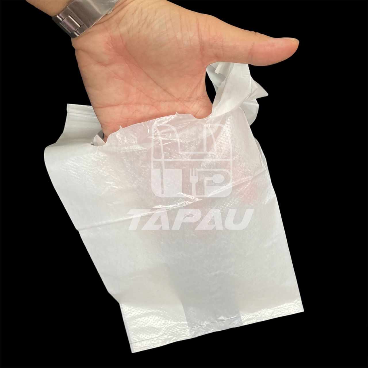 TAPAU - AA Quality Milk White Singlet Bag - Good Quality Handle Bag ...