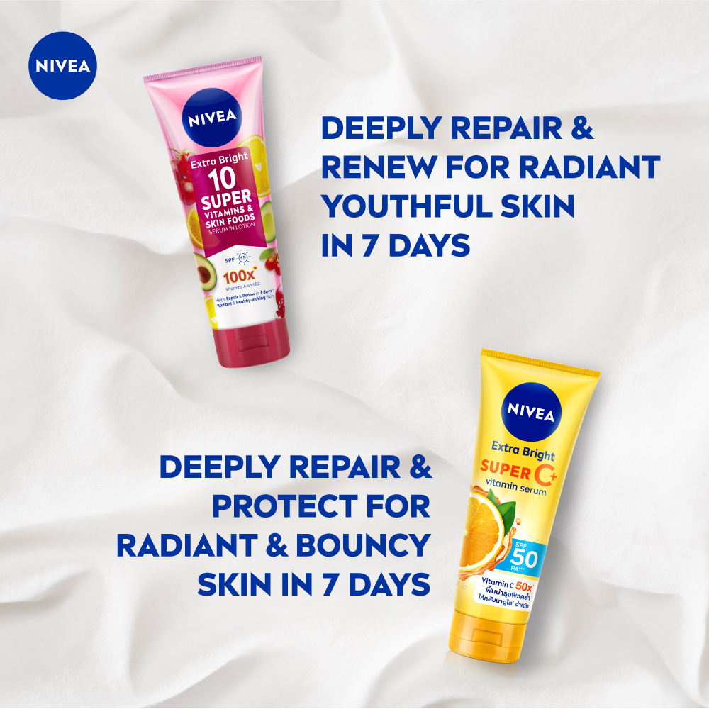 NIVEA Extra Bright Velvet Romance Body Serum (320ml/180ml) | Body Care ...